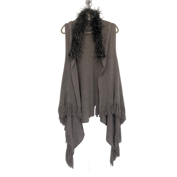 Northern Angel | Sweaters | Northern Angel Faux Fur Trim Open Front ...